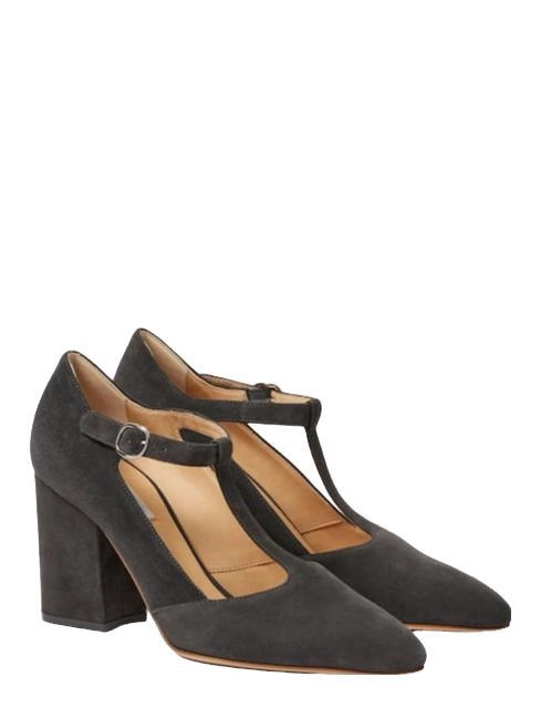 Gabriela Hearst Suede Pumps With Buckle Detail - Black