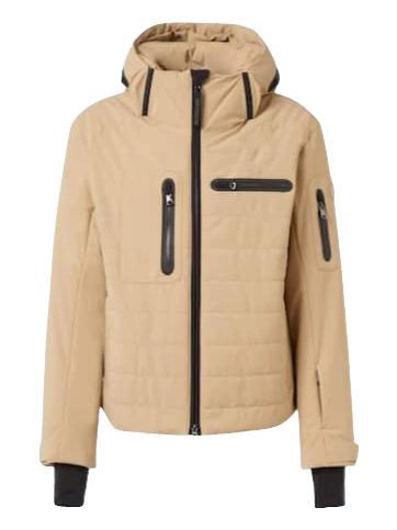 Bogner Hooded Ski Suit With Zip Pockets And Elastic Trim - Nude