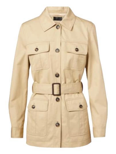 NILI LOTAN Belted Casual Jacket - Nude