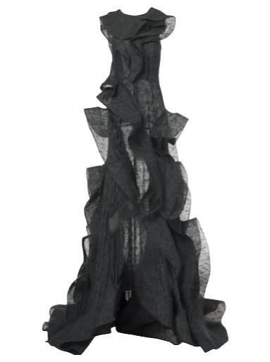 Maticevski Spiral Ruffled Gown - Black