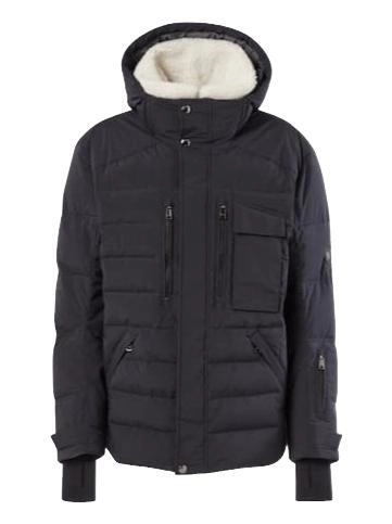 Bogner Down-filled Ski Suit With Detachable Fleece Hood - Black