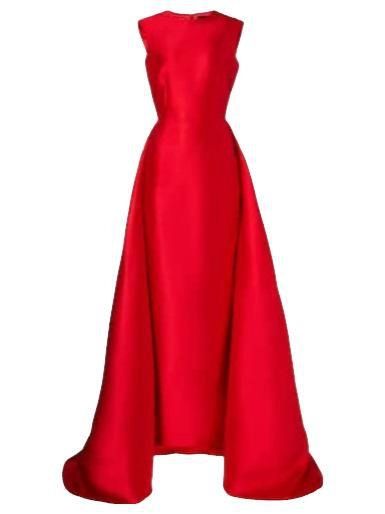 Solace Larsen Satin Gown - Red