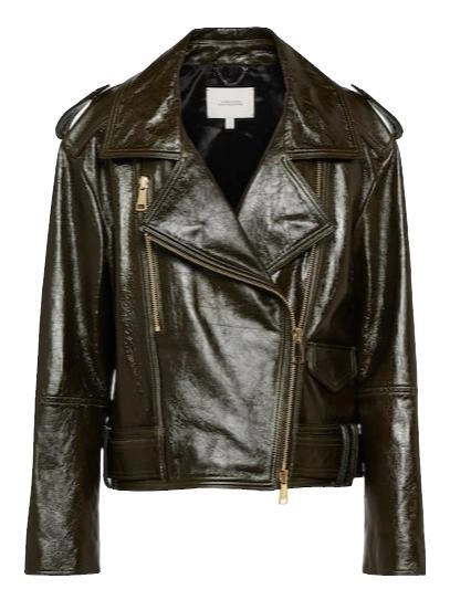 Dorothee Schumacher Lapel Leather Jacket - Black