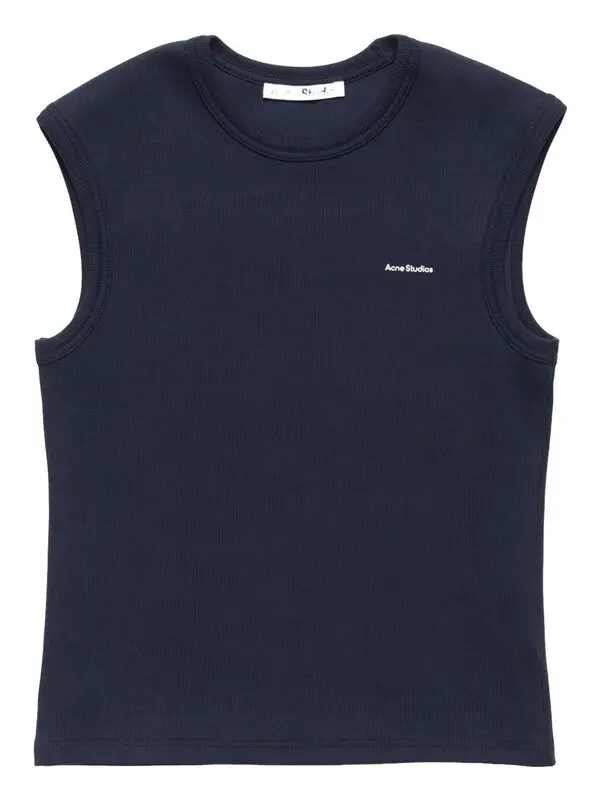 Acne Studios Logo Muscle T-shirt - Navy Blue