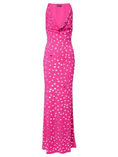 David Koma Polka-dot Gown - Pink
