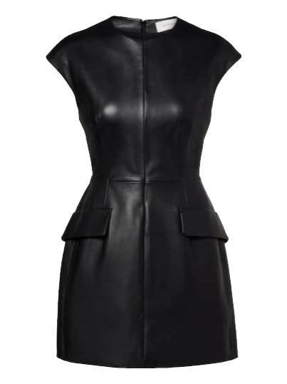 Sportmax Leather Minidress - Black