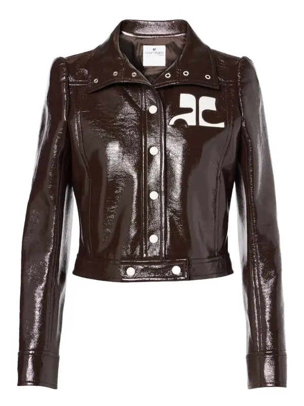 COURREGES Re-edition Vinyl Jacket - Black