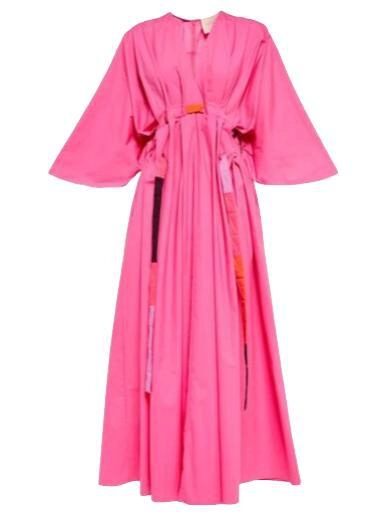 ROKSANDA Naomina Cotton Poplin Midi Dress - Pink
