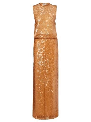 Christopher Esber Sequined Sleeveless Maxi Dress - Brown