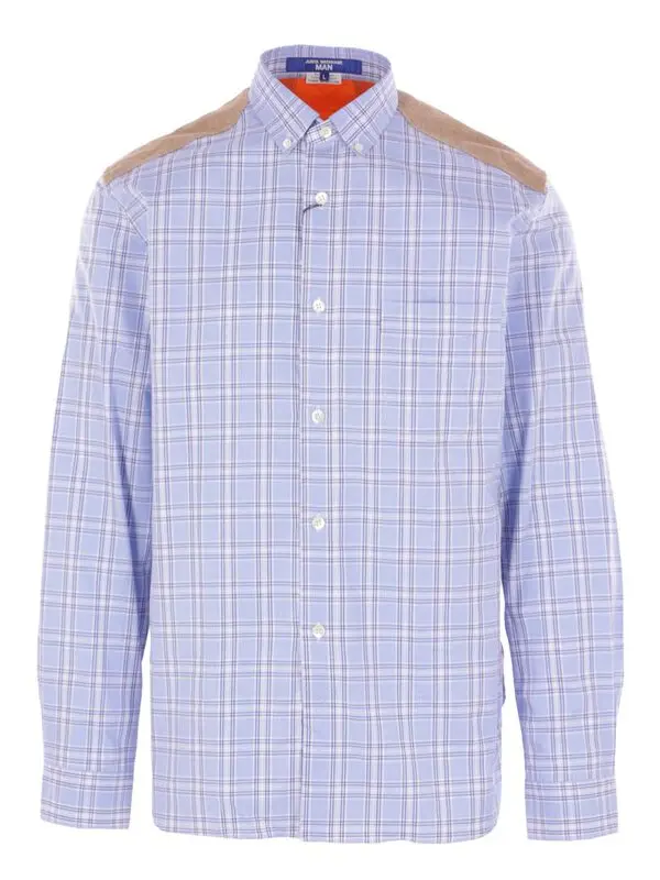 Junya Watanabe Plaid Long-sleeved Shirt - Purple