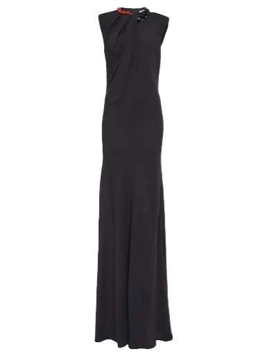 Stella McCartney Chain-trimmed Gown - Black