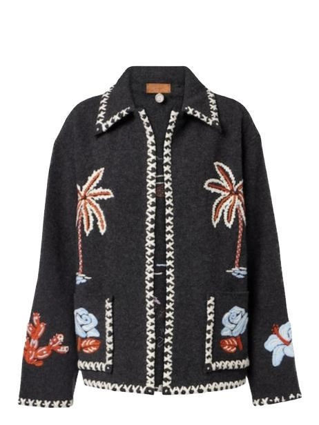 Alanui Remember Me" Embroidered Virgin Wool Jacket - Black