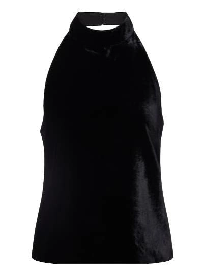 NILI LOTAN Halter Neck Cardigan - Black