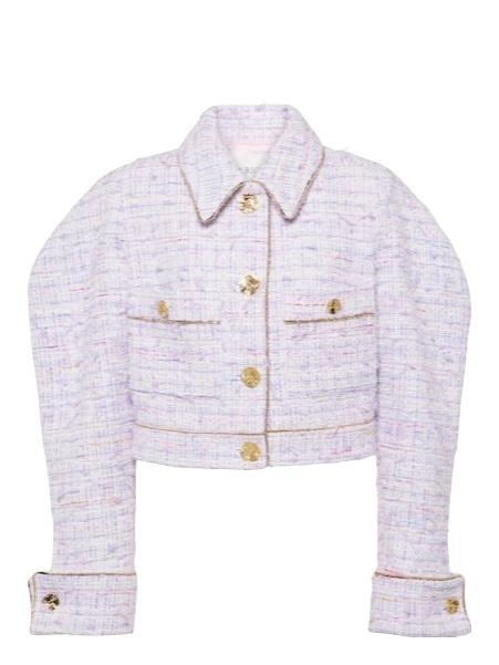 Nina Ricci Cropped Cotton-blend Tweed Jacket - White