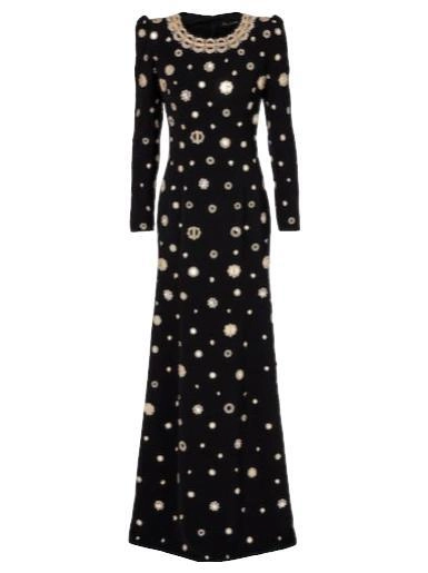Jenny Packham Frency" Embellished Gown - Black