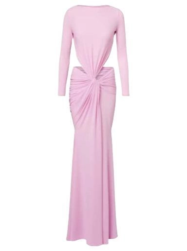 Alex Perry Gathered Crêpe Jersey Gown - Pink