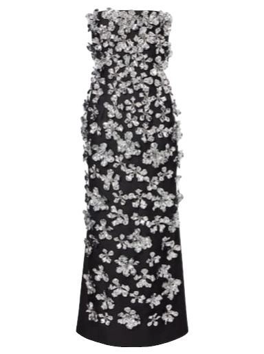 EMILIA WICKSTEAD Embellished Strapless Gown - Black