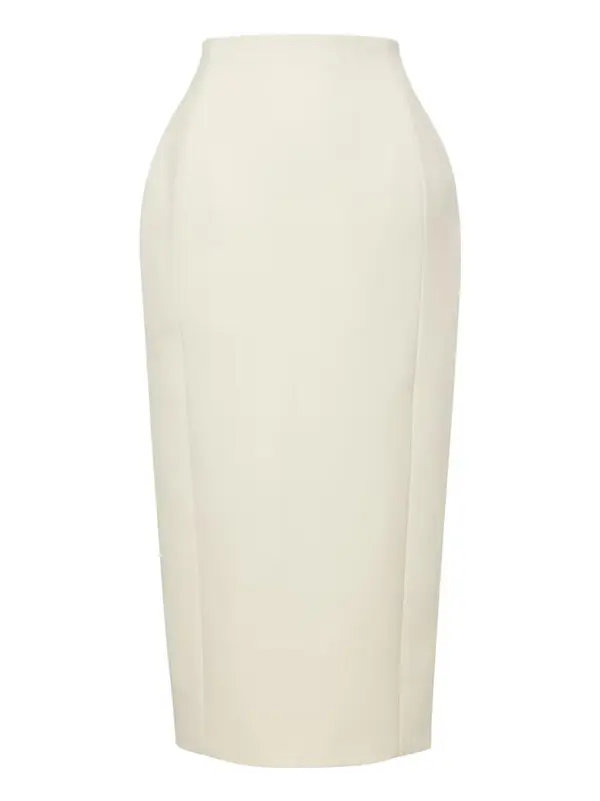 Wardrobe.NYC Back Zip Skirt - White