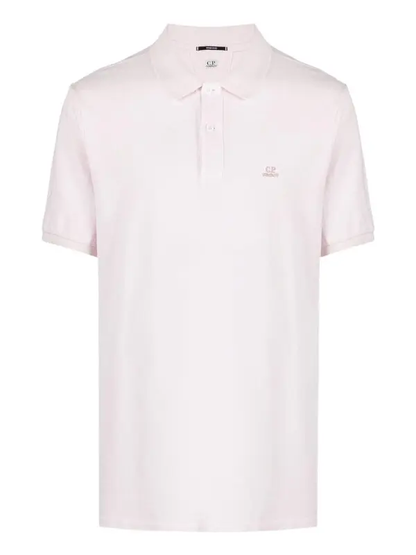 C.P. COMPANY Logo Patch Polo Shirt - White