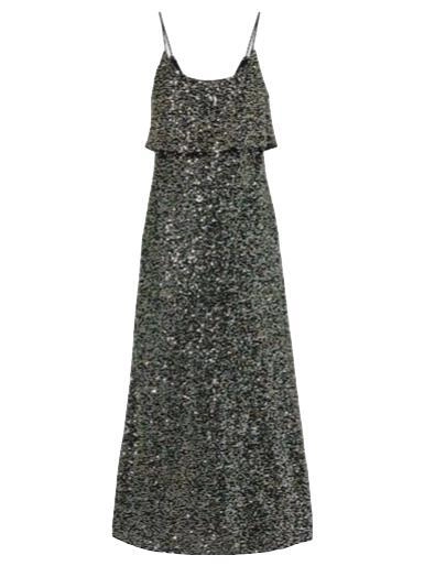 Rabanne Embellished Crêpe Slip Dress - Black