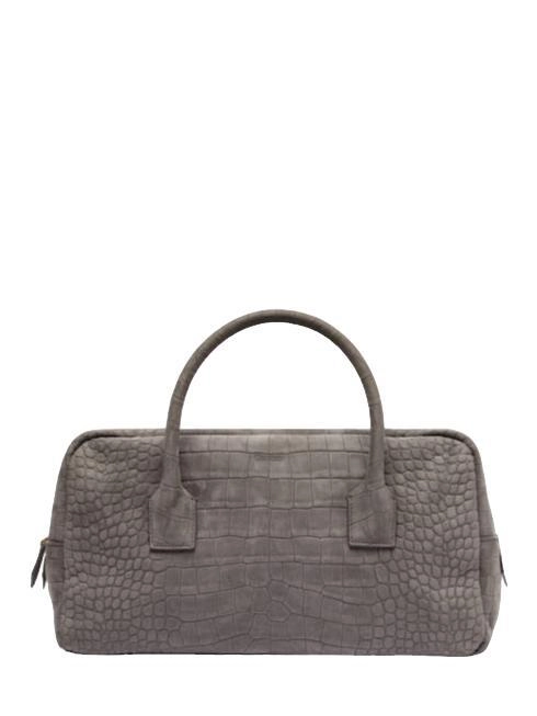 Calvin Klein America Medium Leather Tote Bag - Gray