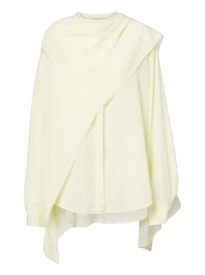 Calvin Klein Kiki Draped Silk Blouse - White