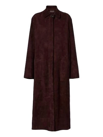 Stouls Suede Coat - Black