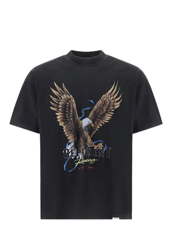 REPRESENT Racing Team Eagle Graphic T-shirt - Black