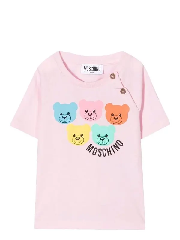 Moschino Teddy Print T-shirt - Pink