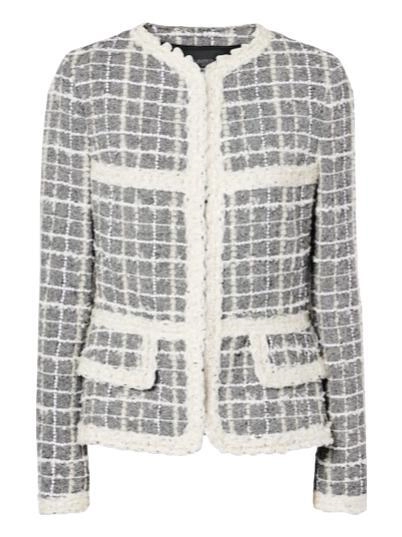 Giambattista Valli Wool-blend Bouclé Jacket - Gray