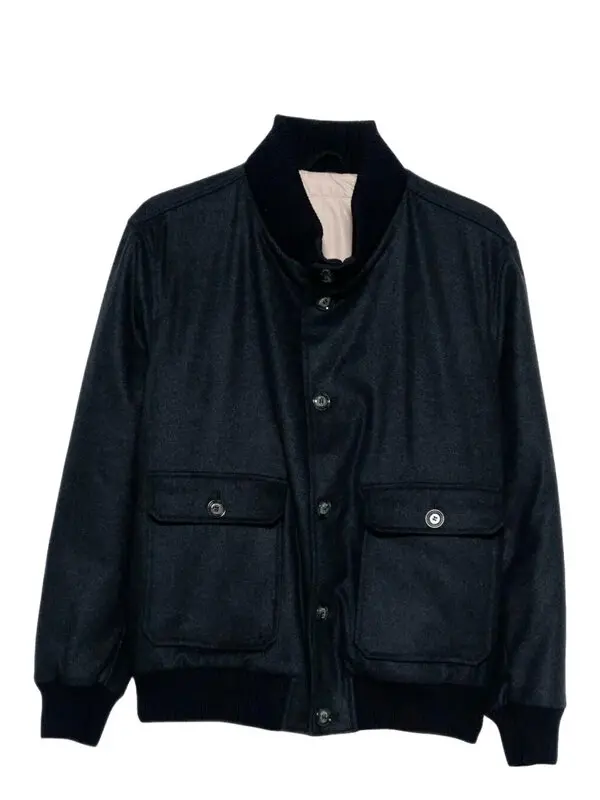 BARBA NAPOLI Vermont Bomber Jacket - Black