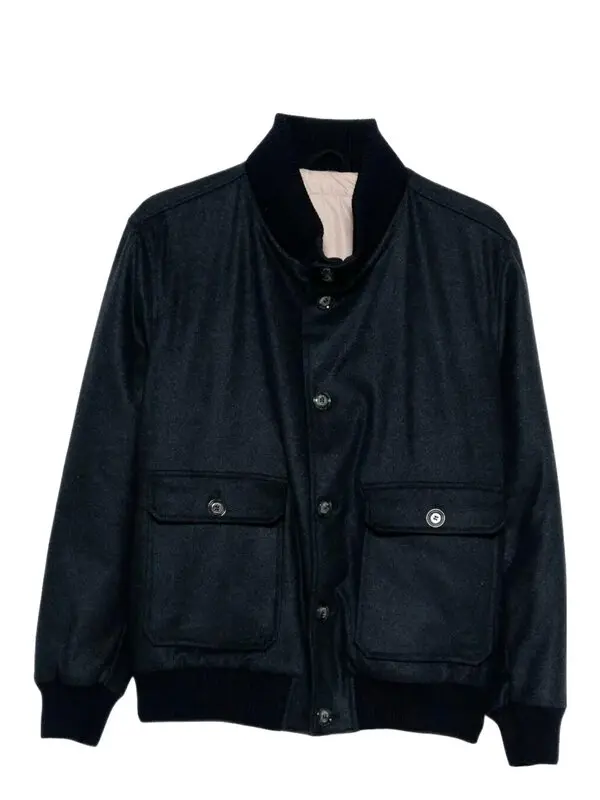 BARBA NAPOLI Vermont Bomber Jacket - Black