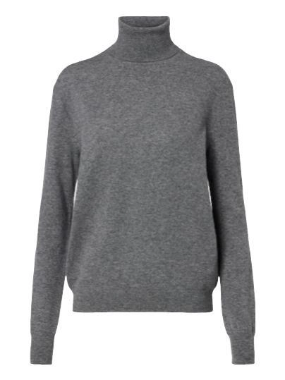 JIL SANDER Wool And Cashmere Turtleneck Sweater - Gray