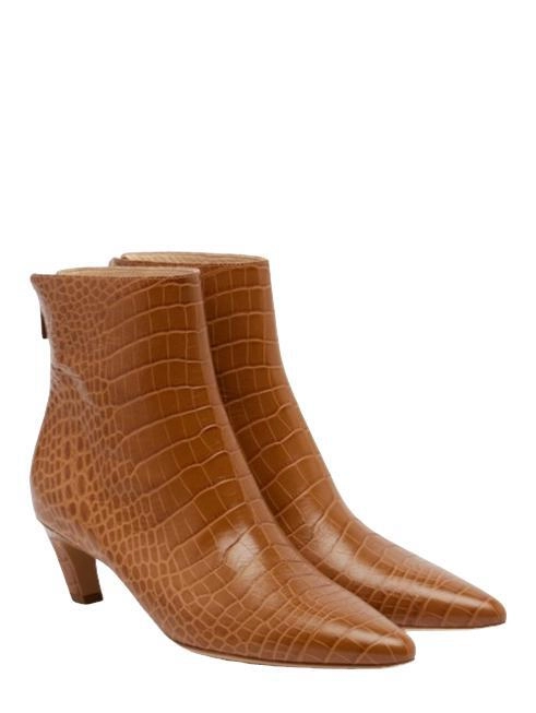 Gabriela Hearst Clayton Croc-effect Leather Ankle Boots - Brown