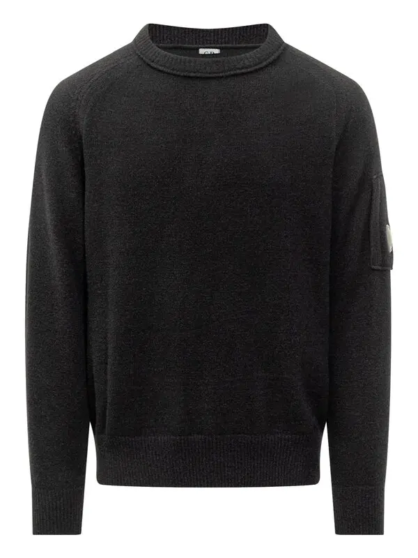 C.P. COMPANY Long-sleeved Crewneck Jumper - Black