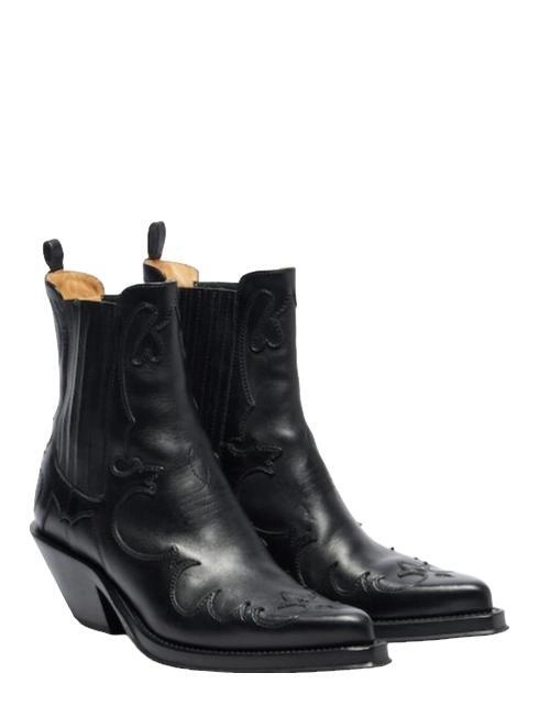 Gabriela Hearst Cassidy Leather Cowboy Boots - Black