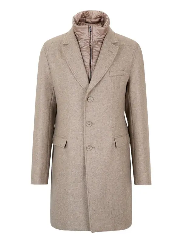 Herno Long-sleeved Coat - Nude
