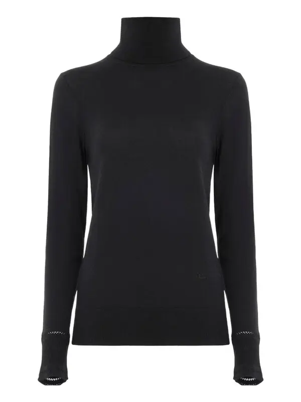 Chloé High-neck Long-sleeve Knitwear - Black