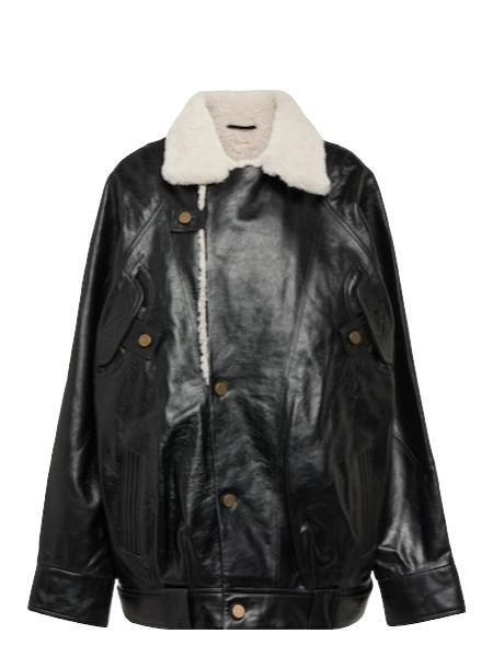Dodo Bar Or Menash Shearling-lined Leather Jacket - Black