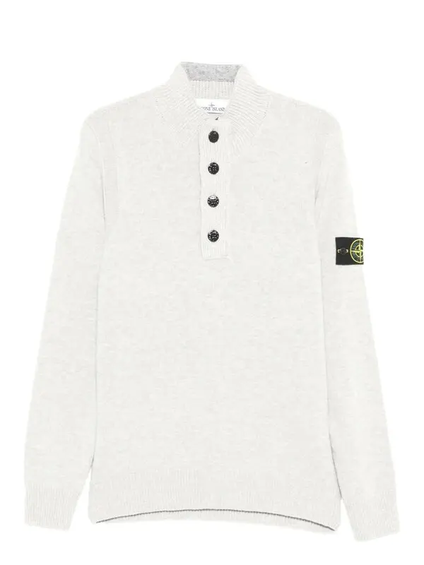 Stone Island High Neck Knitted Jumper - Ivory