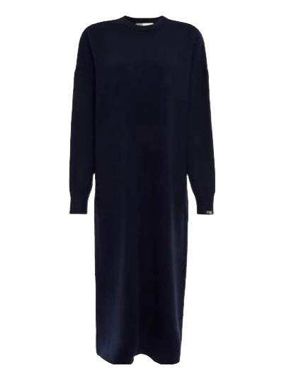 Extreme Cashmere Long Sleeve Knit Dress - Black