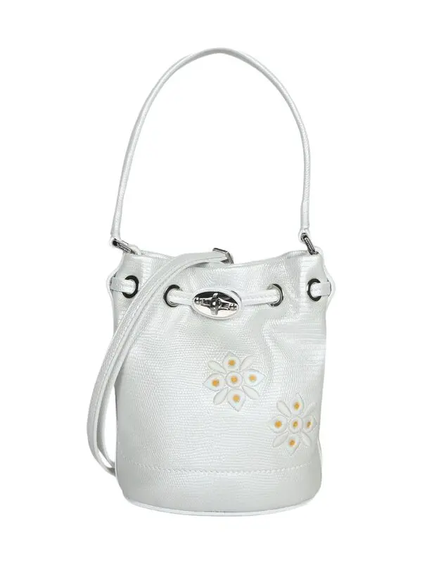 ZANELLATO Embroidered Floral Shoulder Bag - White
