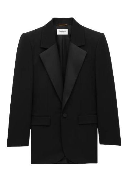 Saint Laurent Single-breasted Tuxedo Jacket - Black