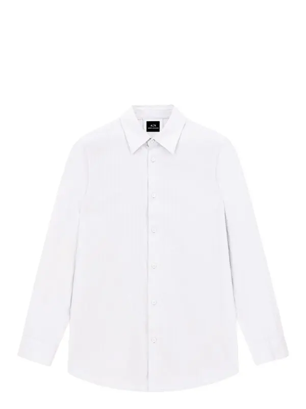 Armani Exchange Button-fastening Striped Shirt - White