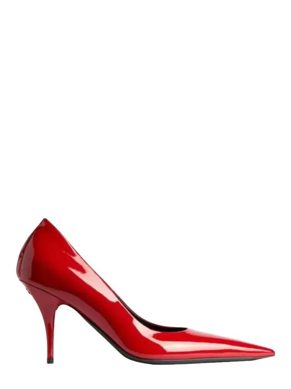 Balenciaga Avenue Pointed Toe Stiletto Pumps - Cherry Red