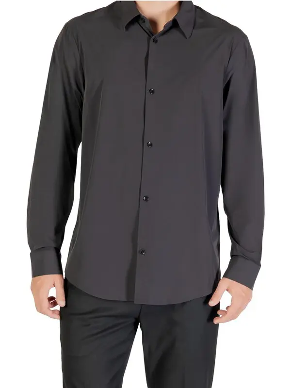 Armani Exchange Long-sleeved Shirt - Black