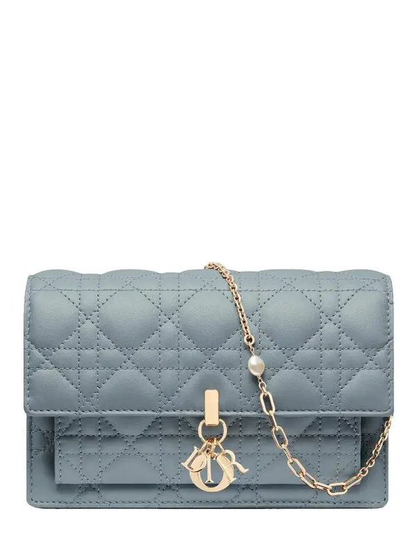 Dior Lady Chain Pouch - Light Blue