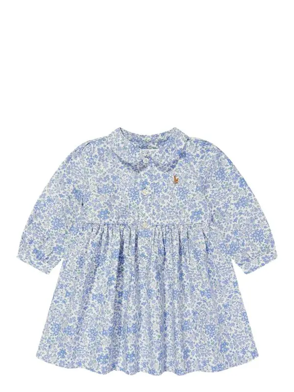 Polo Ralph Lauren Floral Print Dress With Bloomers - Blue