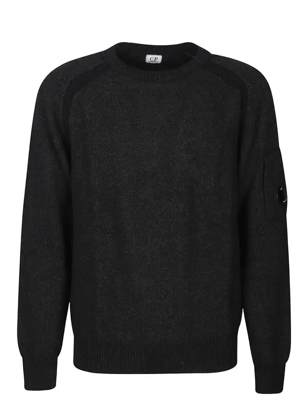 C.P. COMPANY Long-sleeved Crewneck Jumper - Dark Shadow