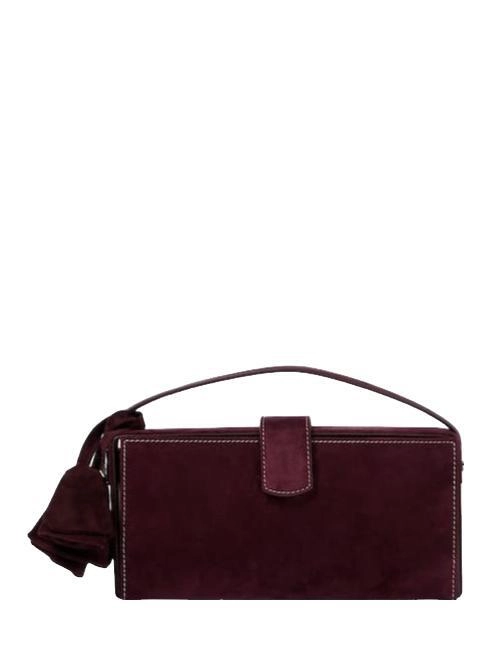Magda Butrym Apolonia Small Suede Clutch - Brown